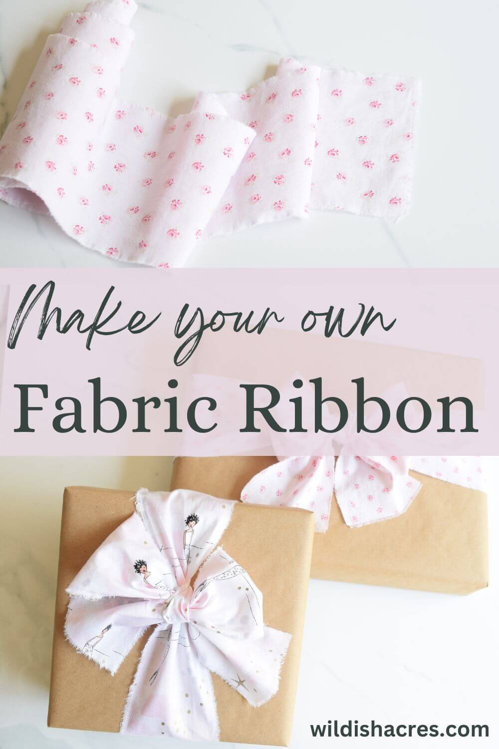 Fabric Ribbon- An Easy DIY - Wildish Acres
